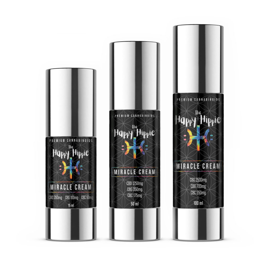 Miracle Cream (3 sizes) – Happy Hippie Premium CBC, CBD, CBG, CBN